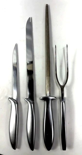 4 PIECE MCM Gerber Carving Set Snickersnee & Durendal Knives Sharpener ...