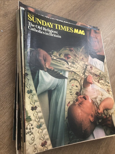 49 X SUNDAY Times Magazines 1980s 1990s Job Lot Bundle Adverts ...