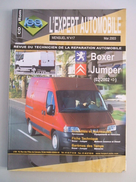 REVUE TECHNIQUE PEUGEOT BOXER CITROEN JUMPER 2002 à 2006 moteur 2.0 2.2 ...
