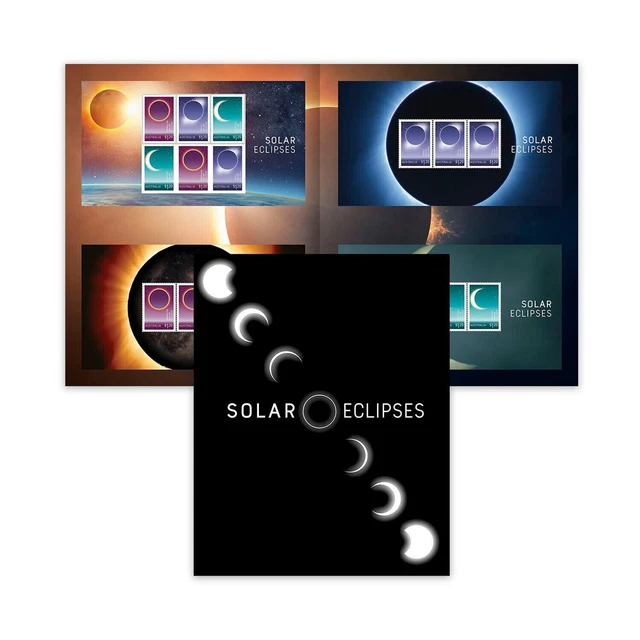 AUSTRALIA 2023 SOLAR Eclipses Special Edition Stamp Pak Includes Imperforate set EUR 61,69 ...