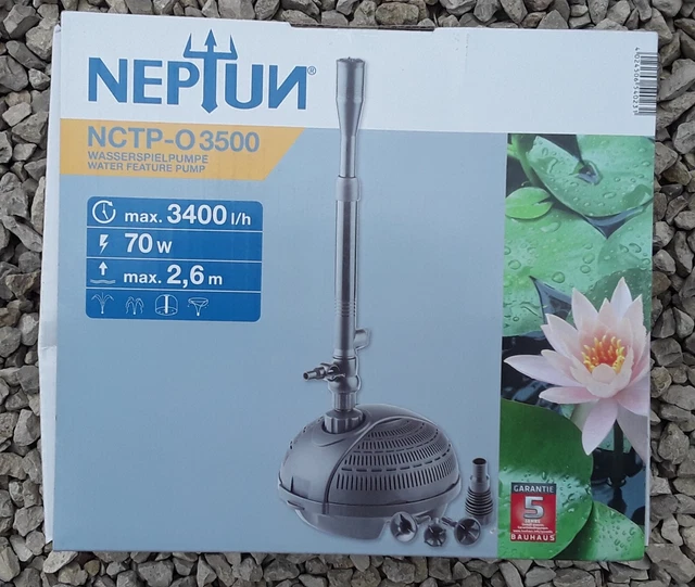NEPTUN 🐳 WASSERSPIELPUMPE 🐳 NCTP-O3500 🐳 max. 3400l EUR 40,00 - PicClick DE