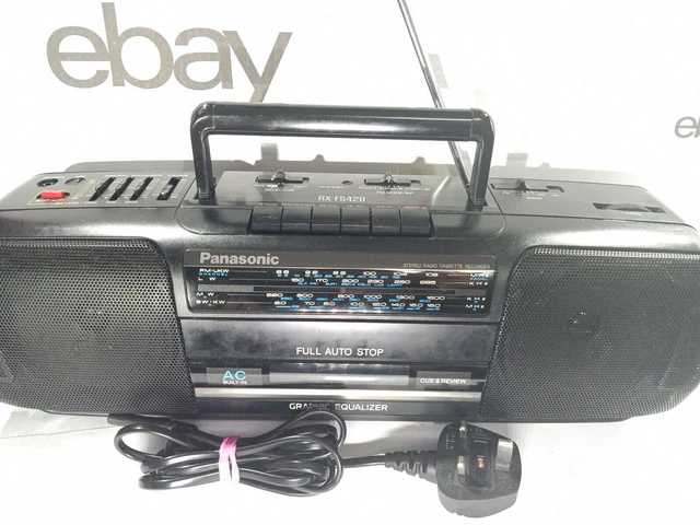 PANASONIC RX-FS420 BOOMBOX Cassette Tape AM FM Radio Portable Player ...