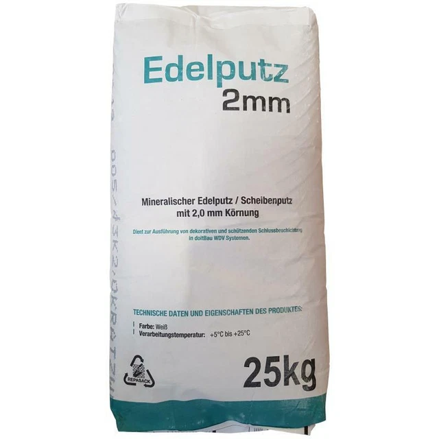 BAUPARK 2MM PALETTE Scheibenputz Putz Fassadenputz Edelputz Fassade EPS ...