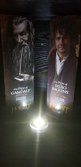LORD OF THE Rings THE HOBBIT REPLICA Pipe Set Gandalf & Bilbo REAL ...