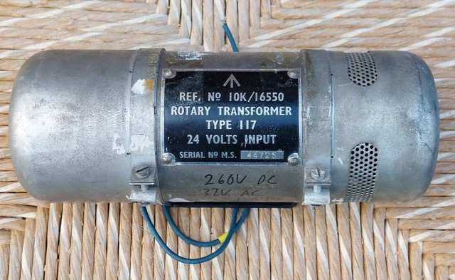VINTAGE AIRCRAFT AVIONICS rotary transformer dynamotor 24V DC £24.99 ...