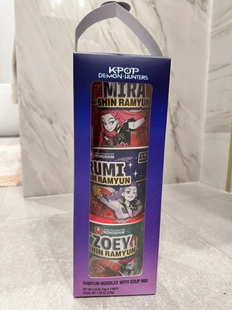 3CUP RAMYUN KPOP Demon Hunters Huntrix Rumi Zoey Mira Netflix exclusive ...