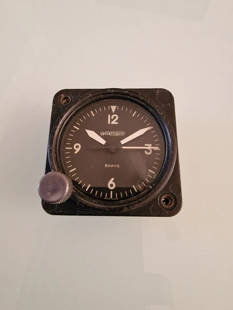WAKMANN 8 DAY aircraft clock - Swiss made perfect working order £225.00 ...
