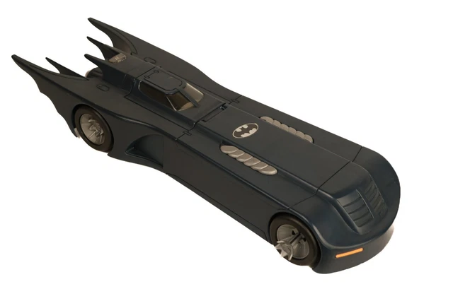 BATMAN THE ANIMATED Series Batmobile Vehicle Complete 1993 Kenner Used ...