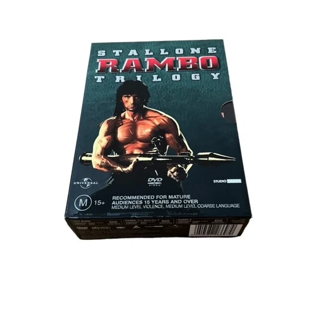 STALLONE RAMBO TRILOGY Collection DVD Sylvester Stallone Region 4 ...