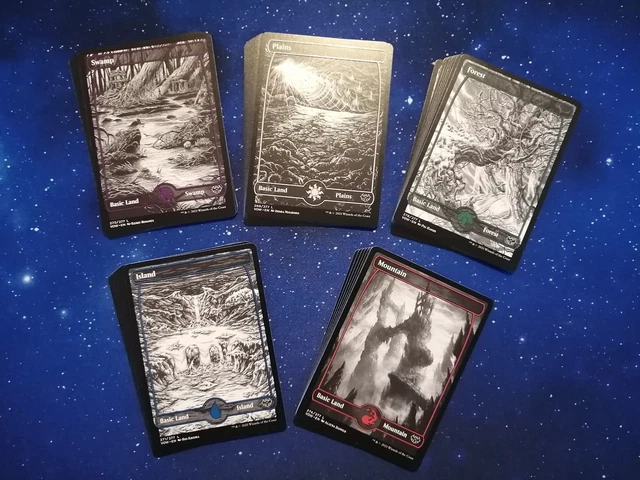 MTG - FULL ART BASIC LAND LOT - 36 LANDS - Innistrad: Crimson Vow - NM ...