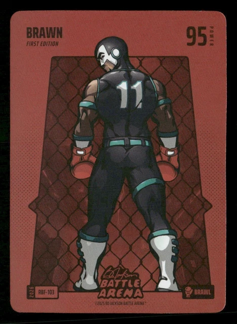 2026 BO JACKSON Battle Arena BRAWN AJ Brown Red Battle Foil Holo Brawl ...