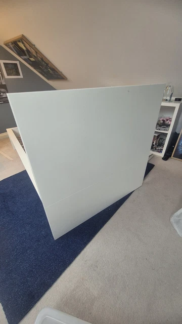 IKEA MALM SINGLE Bed Frame White and Luroy Slatted £1.17 - PicClick UK