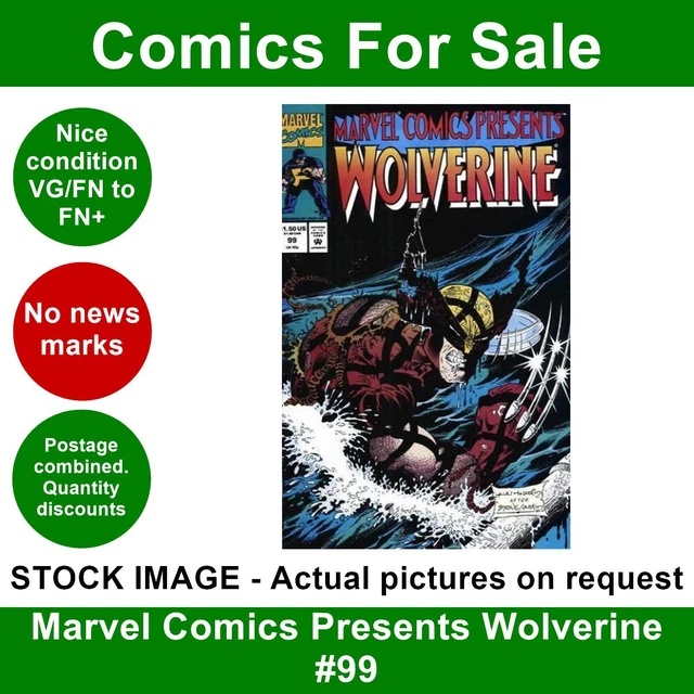 MARVEL MARVEL COMICS Presents Wolverine #99 comic VG/FN+ Mar 1992 EUR 5 ...