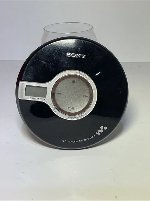 SONY CD WALKMAN D-EJ120 Discman Player Black Tested Working Digital ...