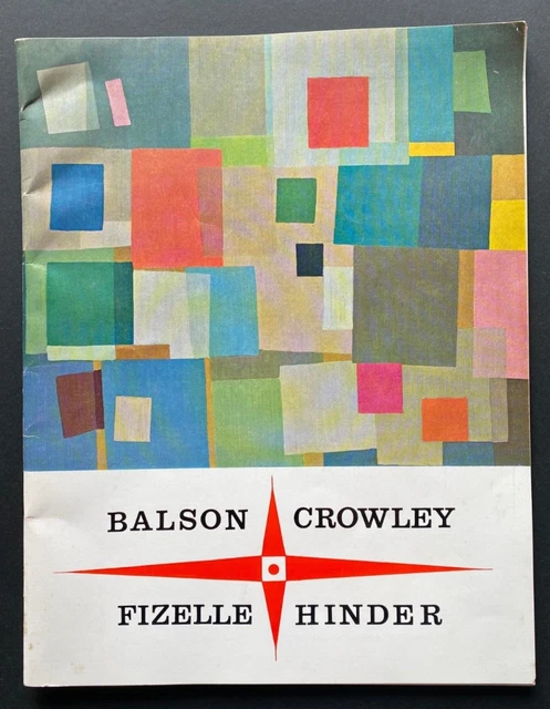 1966 BALSON, CROWLEY, Fizelle, Hinder Exhibition Catalogue, Free Post ...
