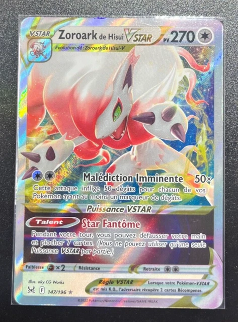 CARTE POKÉMON ZOROARK de Hisui VSTAR 147/196 EB11 Origine Perdue Neuf FR EUR 4,00 - PicClick FR