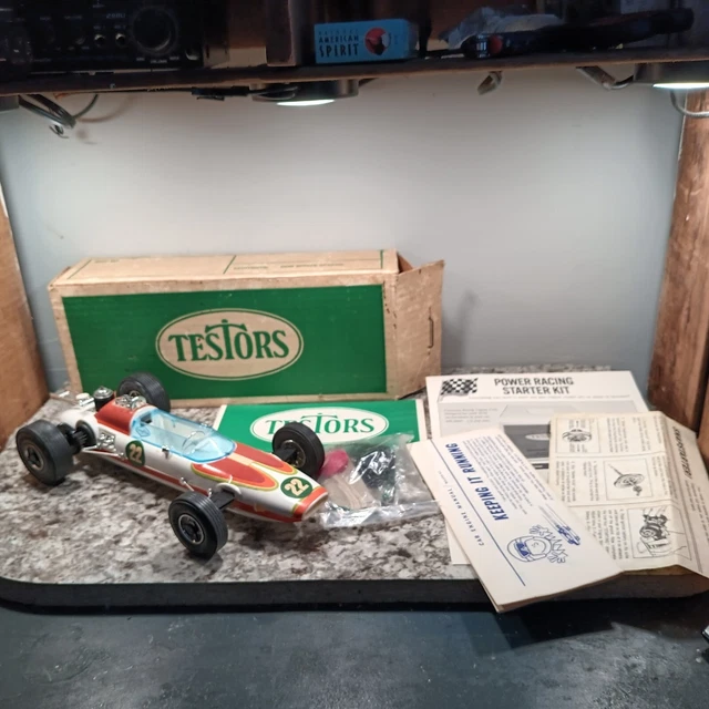 VINTAGE TESTORS SPRITE INDY 500 Tether Race Car GAS POWER in Original ...