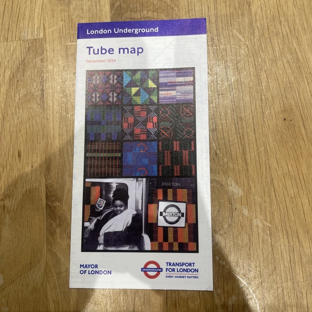 NEW CURRENT LATEST TFL London Underground Tube Map December ...