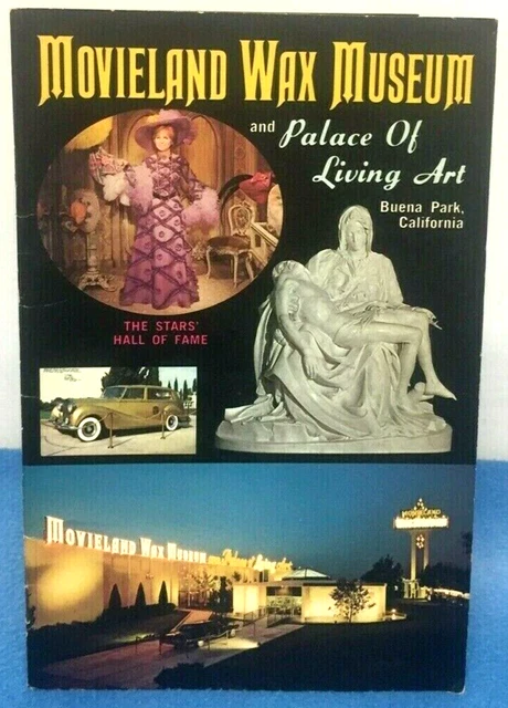 VINTAGE MOVIELAND WAX Museum Palace Living Art Guide Book Buena Park ...