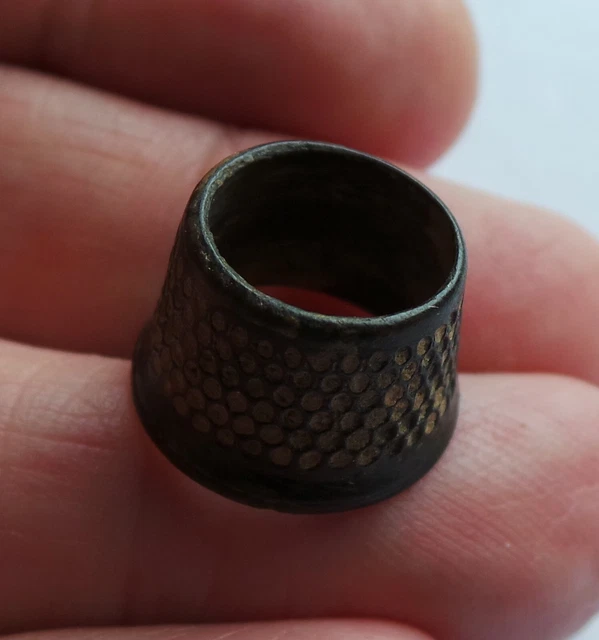 A PERFECT OPEN top thimble from the 16th. / 17th. century - Metal ...