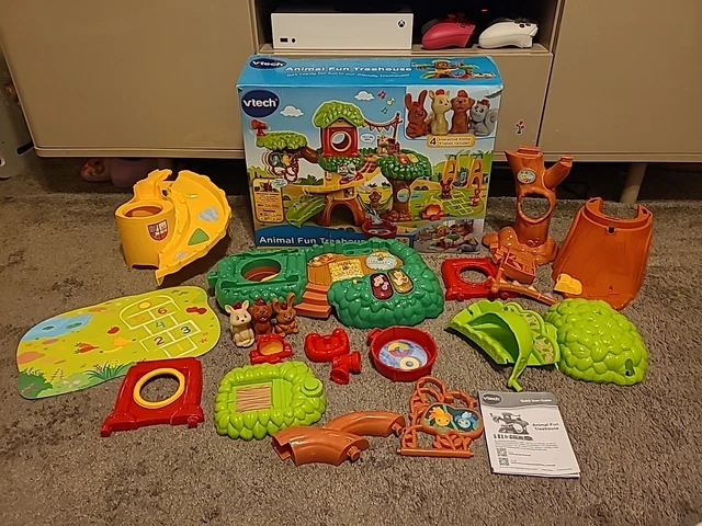 VTECH ANIMAL FUN Treehouse Interactive Animals Child Play Toy Boxed Ex ...