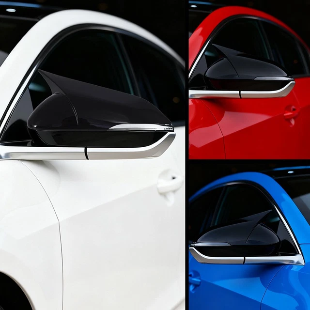 FOR KIA K4 2025+ w/ Signal Cut Gloss Black Side Door Mirror Cover Cap ...