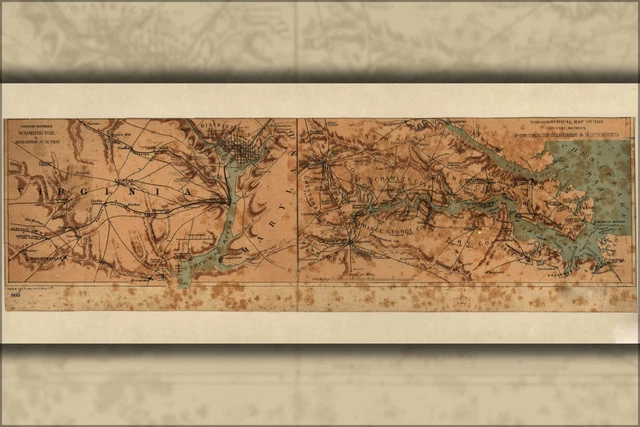 POSTER, MANY SIZES; Map Of Civil War Defenses Of Washington, D.C. In ... POSTER, MANY SIZES; Map Of Civil War Defenses Of Washington, D.C. In ...