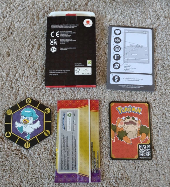 BNIB MCDONALD'S HAPPY Meal Pokémon Match Battle Trading Cards £2.00 ...
