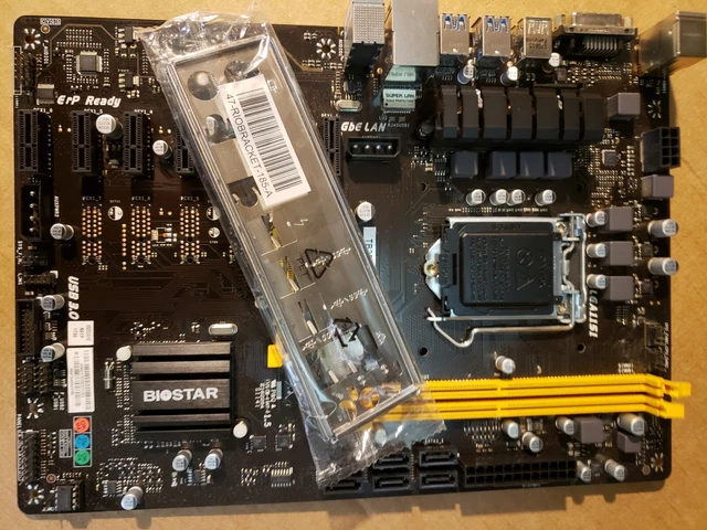 BIOSTAR TB250-BTC LGA 1151 Intel Motherboard With I/O Shield $100.00 ...