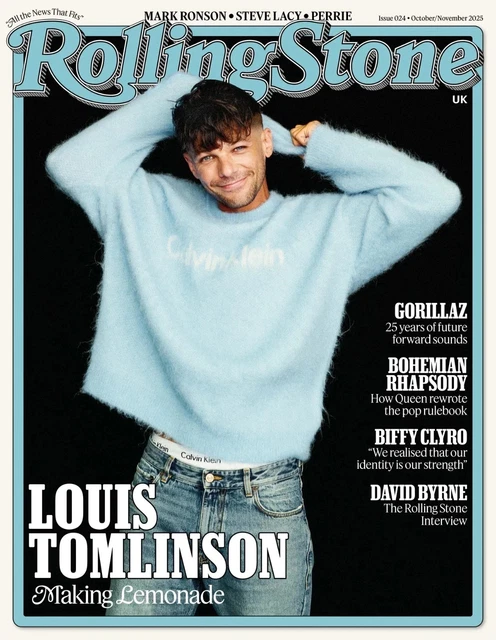 ROLLING STONE MAGAZINE Issue 24, Louis Tomlinson, 1D One Direction, Oct ...