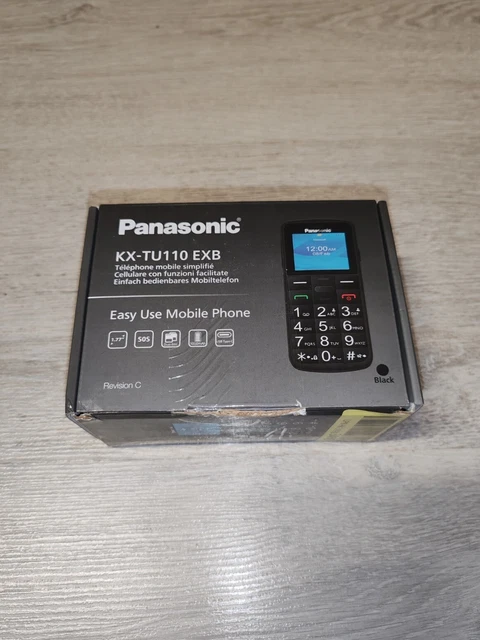 PANASONIC KX-TU110EXB, RENTNERHANDY, Dual-SIM, Kamera, Taschenlampe ...