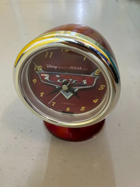 DISNEY PIXAR LIGHTENING Mcqueen Headlight Clock (Fully Working) £9.99 ...
