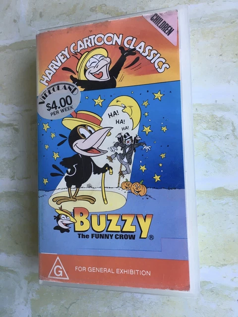 RARE VINTAGE - Harvey Cartoon Classics - BUZZY The Funny Crow - VHS ...