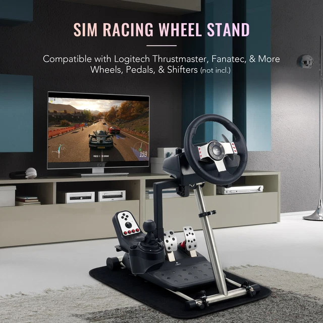 RACING SIMULATOR COCKPIT Steering Wheel Stand Thrustmaster Logitech ...