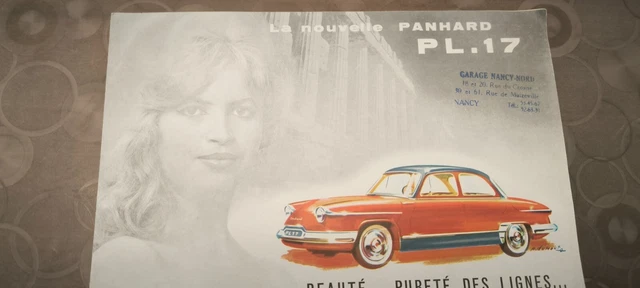 BELLE BROCHURE LA Nouvelle Panhard PL 17 EUR 7,00 - PicClick FR