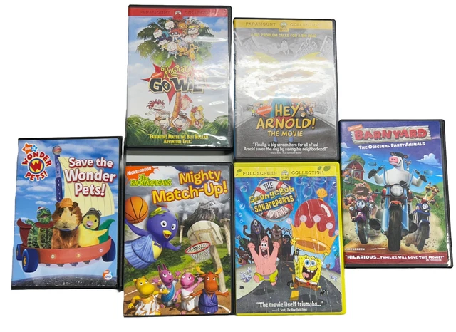 NICKELODEON SPONGEBOB BACKYARDIGANS Rugrats Barnyard Arnold Etc (DVD ...