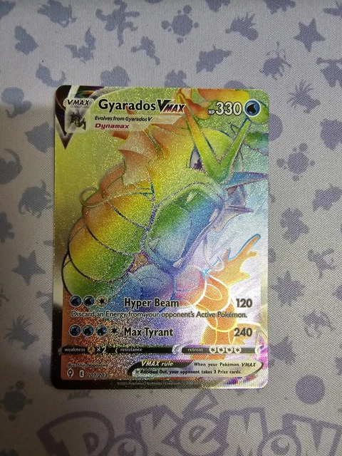 GYARADOS VMAX 207/203 Evolving Skies Rainbow Hyper Rare Pokemon TCG ...