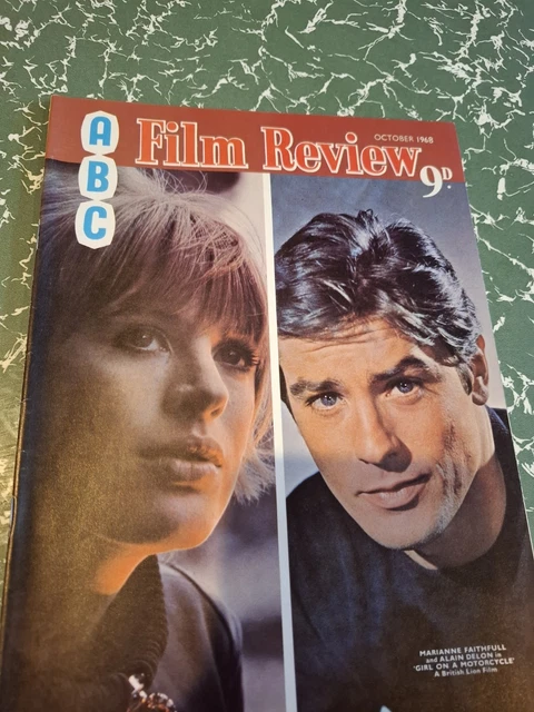 ABC FILM REVIEW Magazine OCTOBER 1968 Girl on a Motorcycle Marianne ...