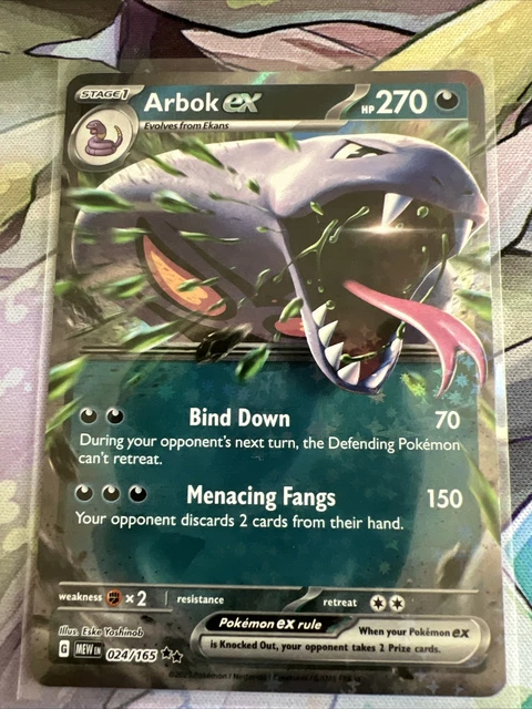 POKÉMON TCG ARBOK ex Scarlet & Violet-151 024/165 Holo Double Rare EUR ...