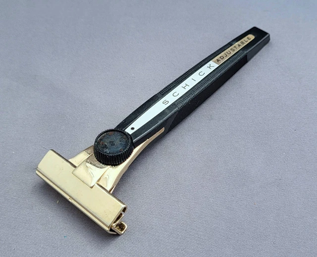 VINTAGE GOLD SCHICK Type M1 - Adjustable Injector Razor - Clean! $23.00 ...