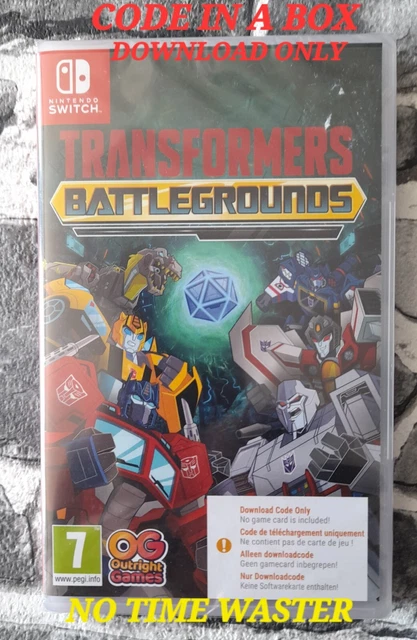 NINTENDO SWITCH TRANSFORMERS battlegrounds video game code in a box new ...