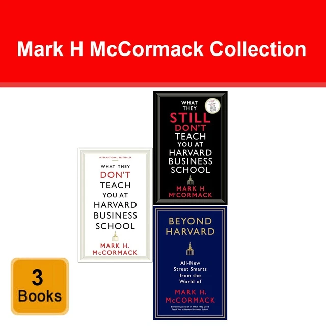 MARK H. MCCORMACK Collection 3 Books Set Beyond Harvard, What They Don ...