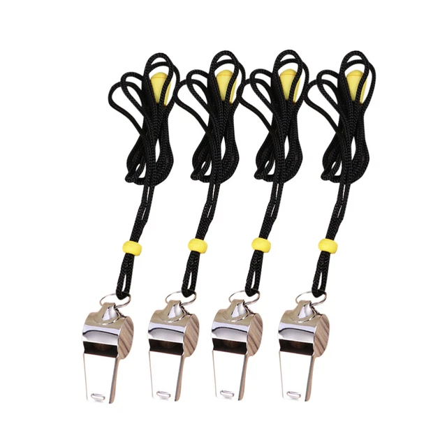 4 PCS BAMBOU Sifflet De Premiers Secours Sifflets Avec Corde Perle EUR ...