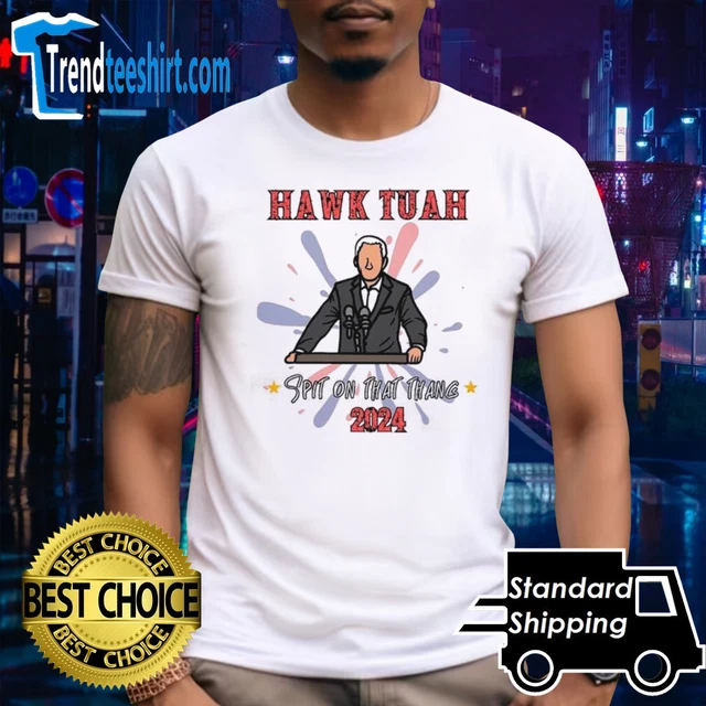 JOE BIDEN HAWK Tuah Spit On That Thing 2024 Shirt £6.31 - PicClick UK