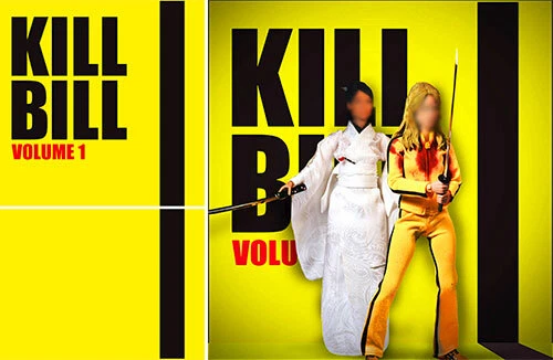 IKEA DETOLF DIORAMA Backdrop~Kill Bill~Logo For 1/6 Figures Deadly ...