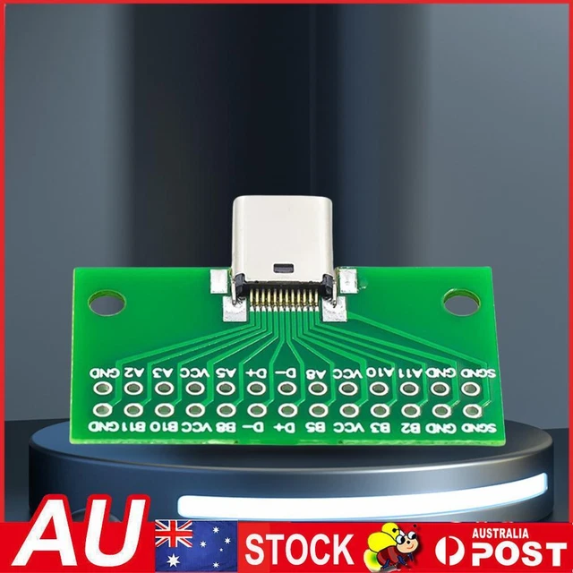 TYPE-C USB 3.1 PCB 24Pin 2.54mm Test PCB Board Adapter Female Connector ...