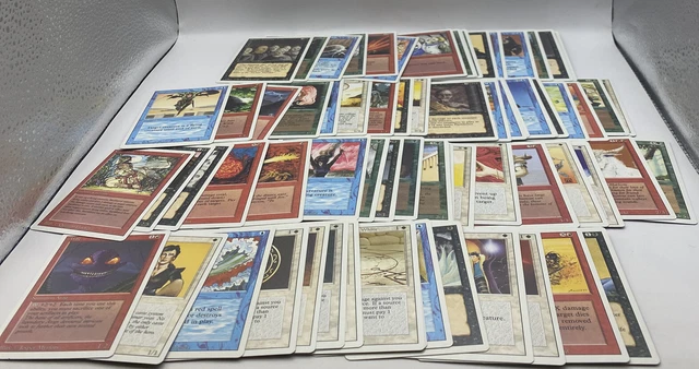 **MTG REVISED Complete Common Set 90 cards w/Basic Lands NM/M ...