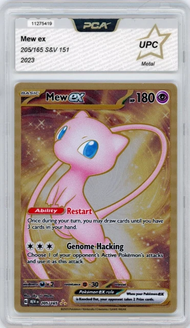 CARTE POKÉMON : Mew Ex Gold Metal 205/165 - Pca - Upc 151 Ev3.5 EUR 32 ...