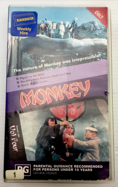 MONKEY VOL 4 VHS Video Cassette Tape PAL Clear Small Box M15+ Ex-Rental ...