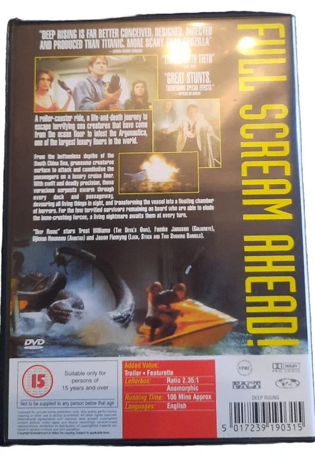 DEEP RISING (DVD,1999) Treat Williams Famke Janssen,Jason Flemyng,Djimon Hounsou EUR 1,16 ...